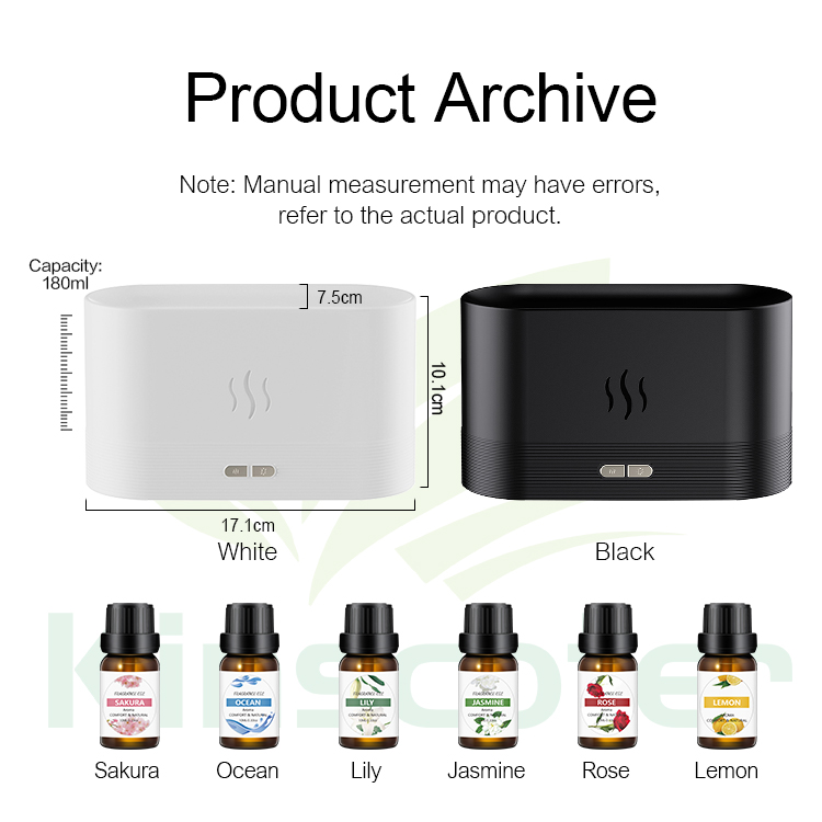 Aroma Diffuser DQ-701(180ml)with Essential Oil Set, flame humidifier ... Aroma Diffuser DQ-701(180ml)with Essential Oil Set, flame humidifier ...
