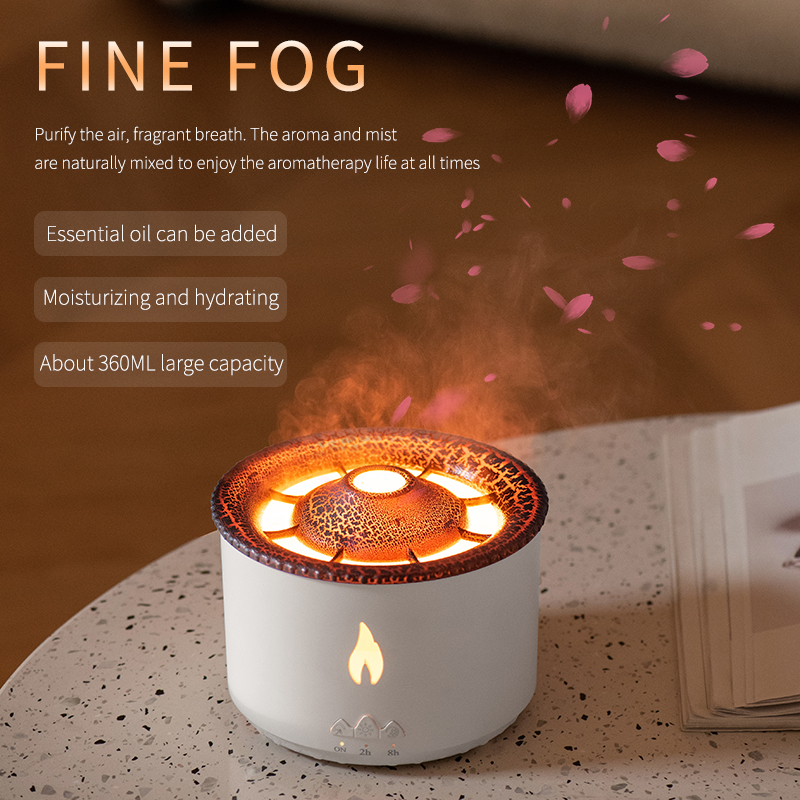 Volcano Jellyfish Aroma Diffuser V19 (360ml), Volcano flame diffuser ...