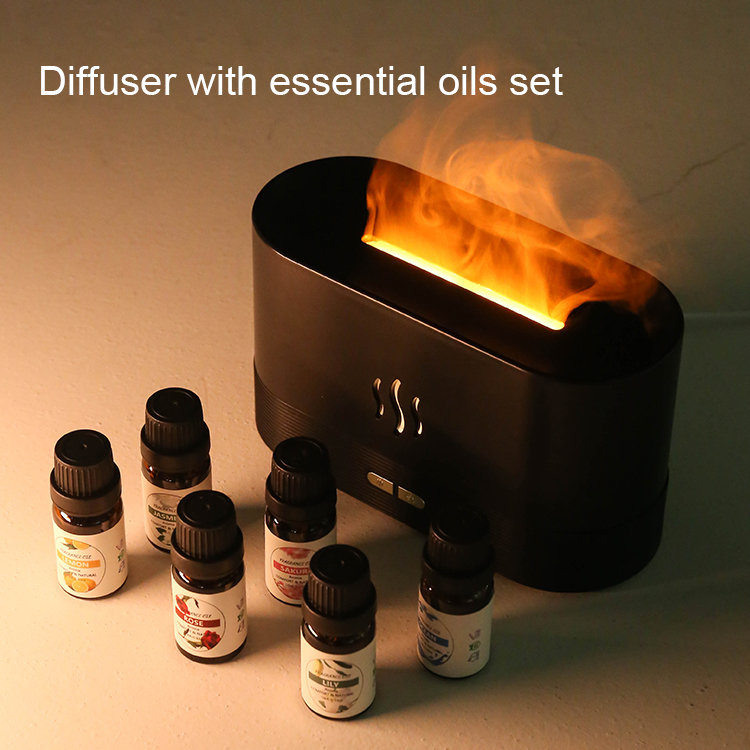 Aroma Diffuser DQ-701(180ml)with Essential Oil Set, flame humidifier ... Aroma Diffuser DQ-701(180ml)with Essential Oil Set, flame humidifier ...